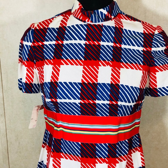 Vintage | Dresses | Adele Martin Tags Vintage Dress Red White Blue ...